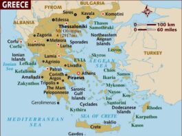 Greece - A Basic Map of Greece
